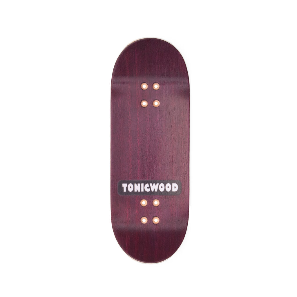 TonicWood "Classic White" Graphic Fingerboard Deck - TonicWood