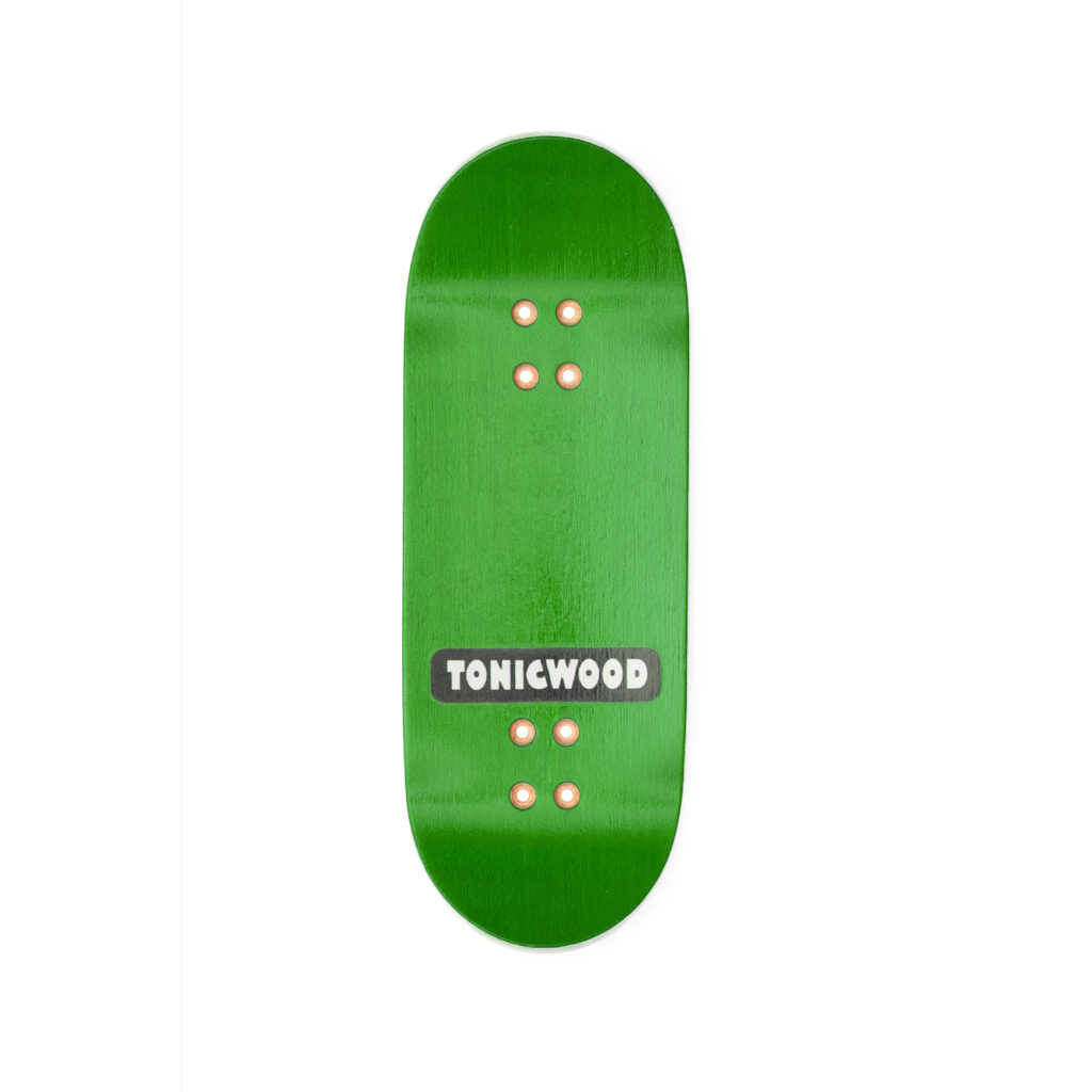 TonicWood "Classic White" Graphic Fingerboard Deck | TonicWood™